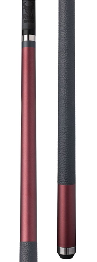 Koda Ld13 Burgundy Matte Bull Carbon Leather Lore Wrap 2 Pc Pool Cue